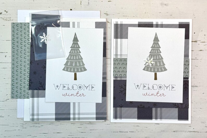 Winter Card Making Kit: 8 Card DIY Project- Winter Wonderland - Etsy