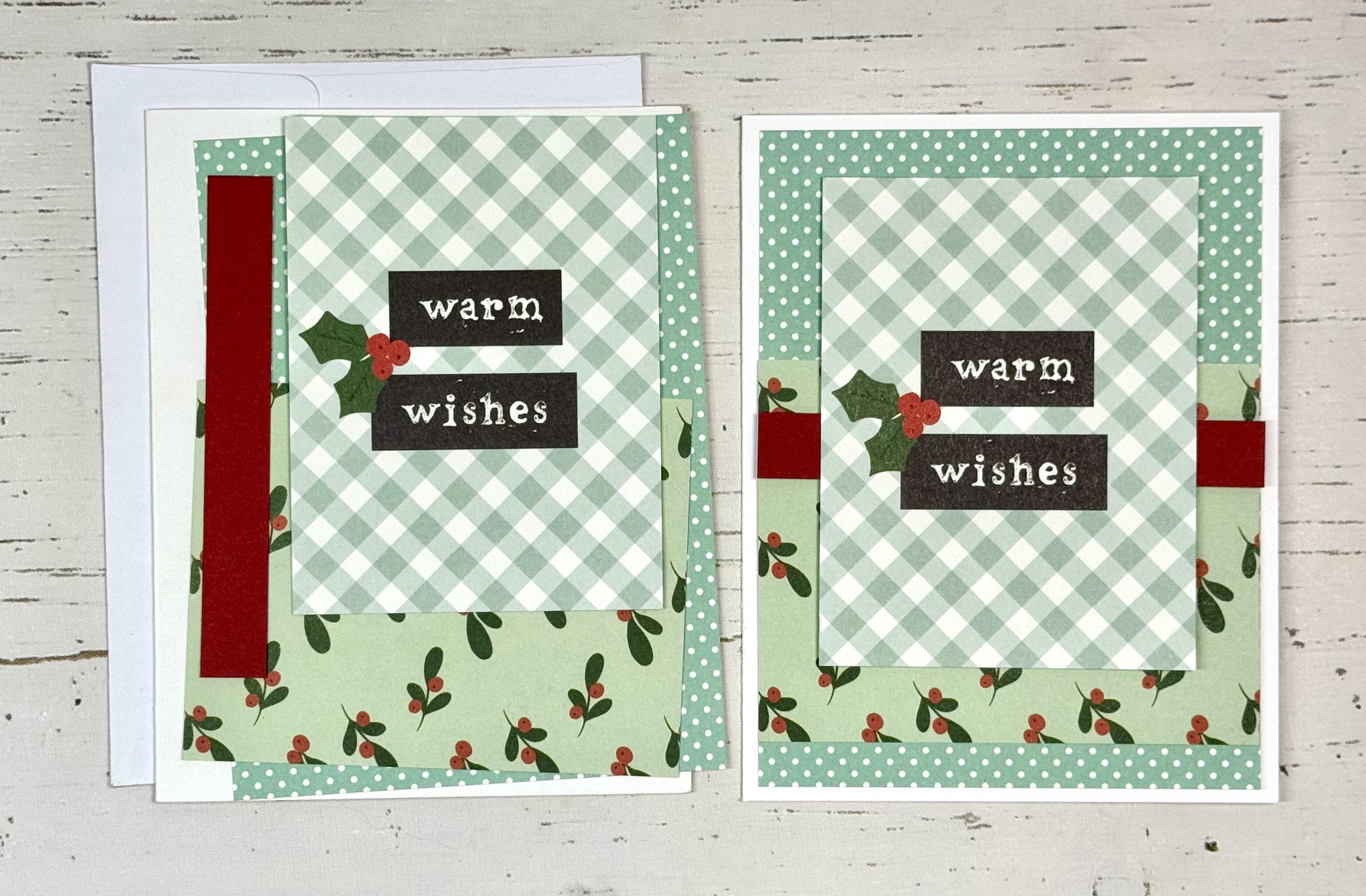 Holiday Card Making Kit- Vintage Christmas Card Making Kit- 10 Card ...