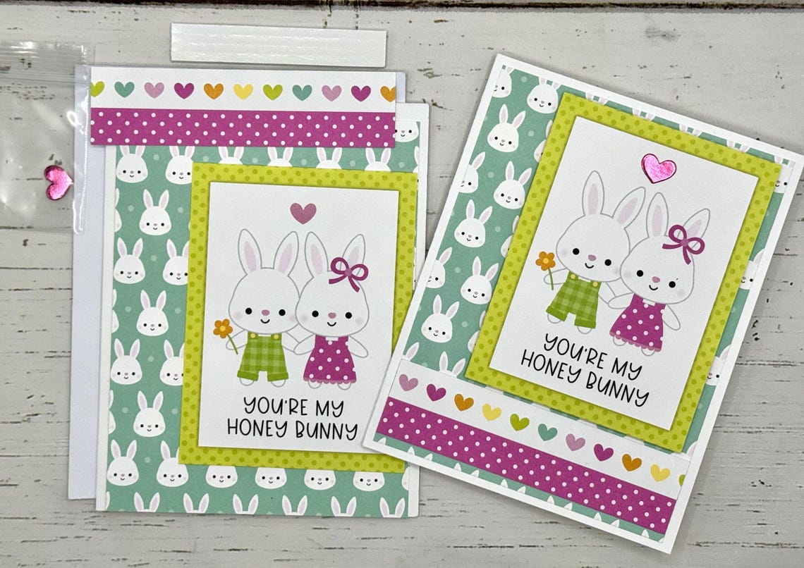 Easter/spring Card Making Kit- 7 Card DIY Kit- All Ages Card Kit- Make ...