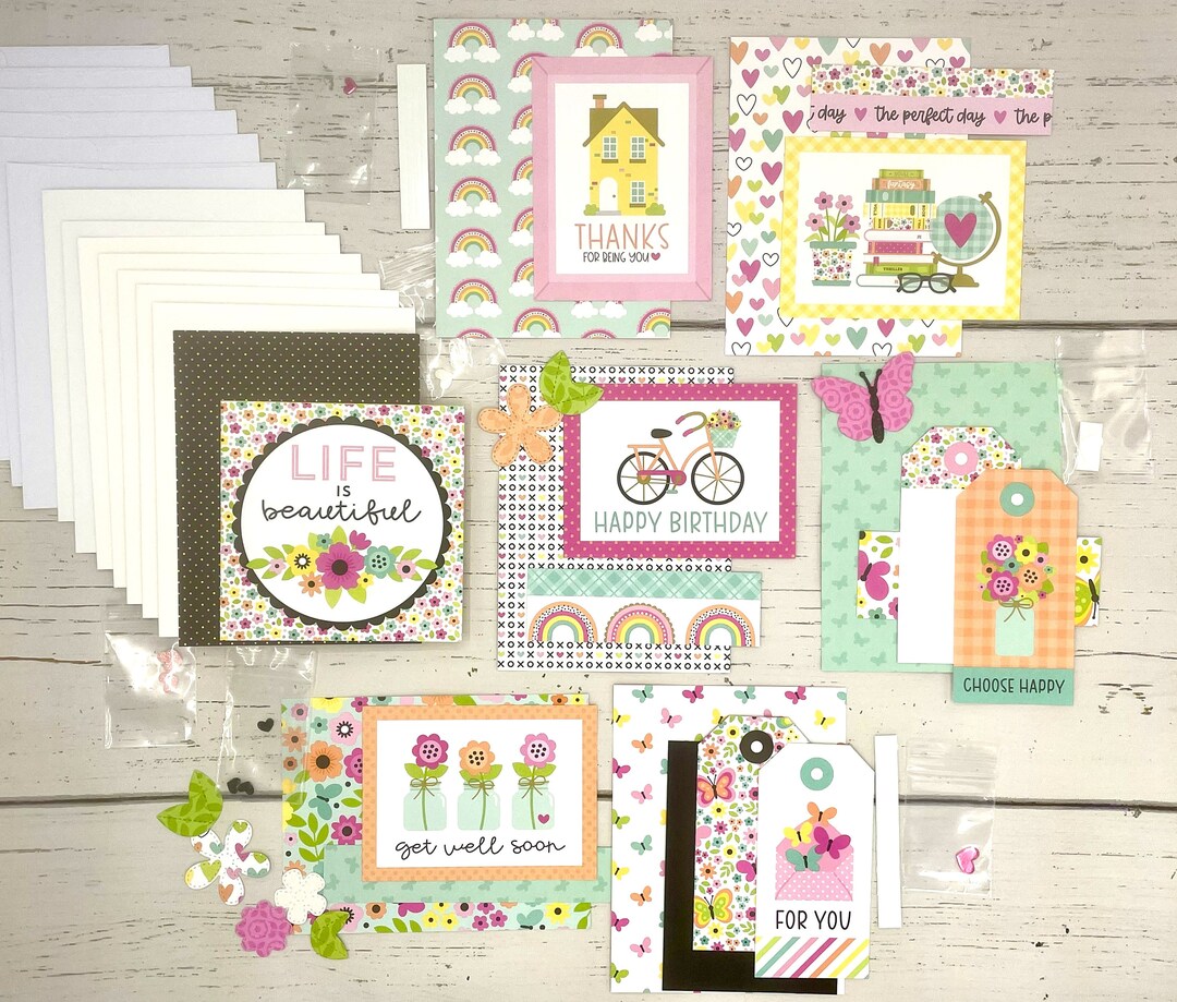All Occasions Card Making Kit 2 7 Card DIY Kit All Ages Card Kit Make ...