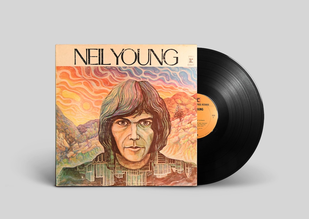 RARE Neil Young Self Titled Vinyl Record Mispress 1970s Folk Rock - Etsy