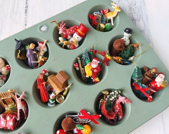 Vintage Miniature Trinkets Tiny Plastic Toys for Advent Calendars ...