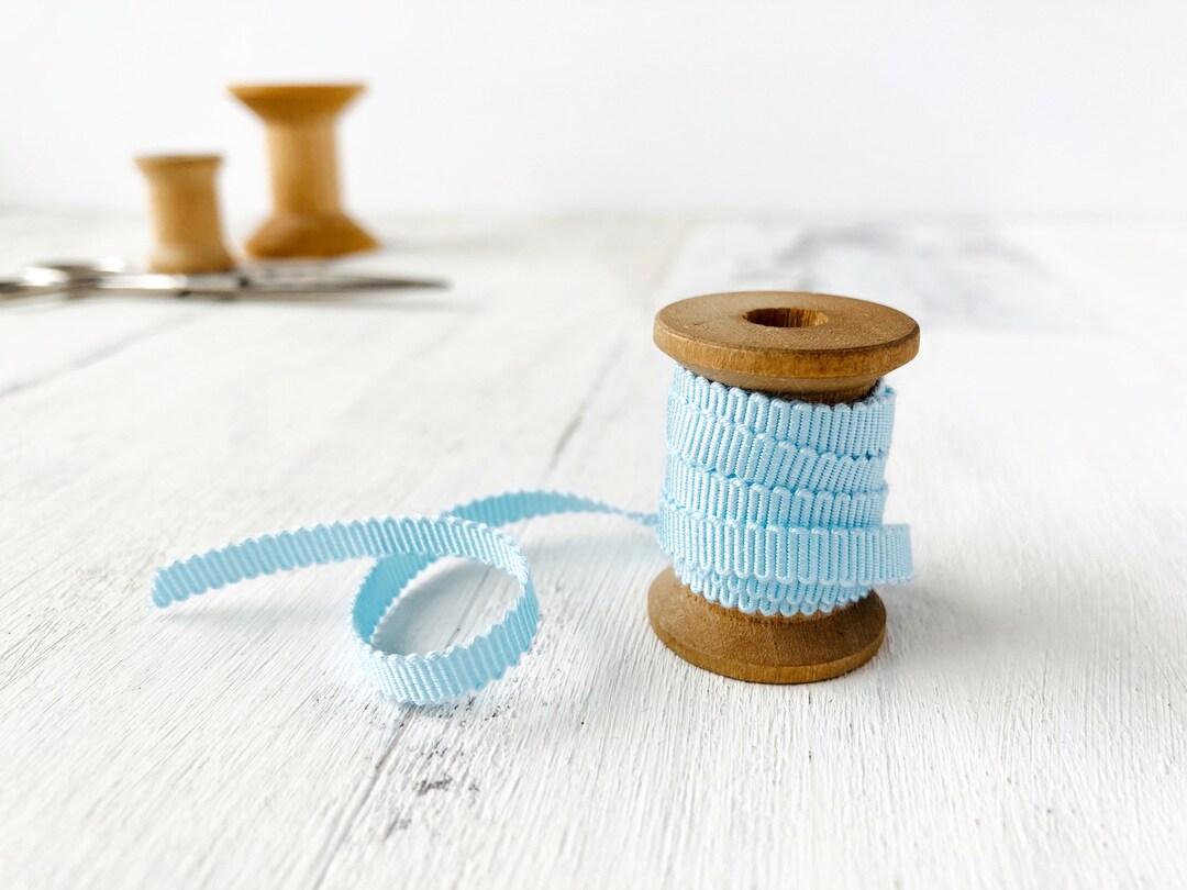 SALE: Sky Blue Grosgrain Ribbon • Thin Petersham Trim • by the Yard - Etsy