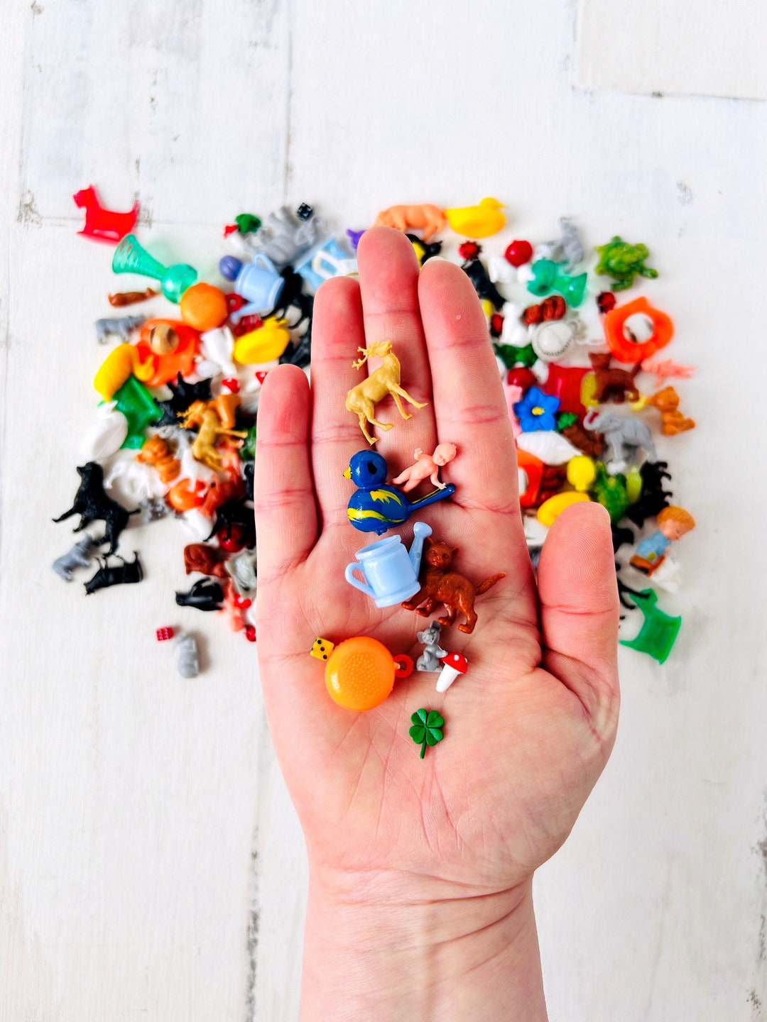 Vintage Miniature Trinkets • Tiny Plastic Toys for Advent Calendars ...