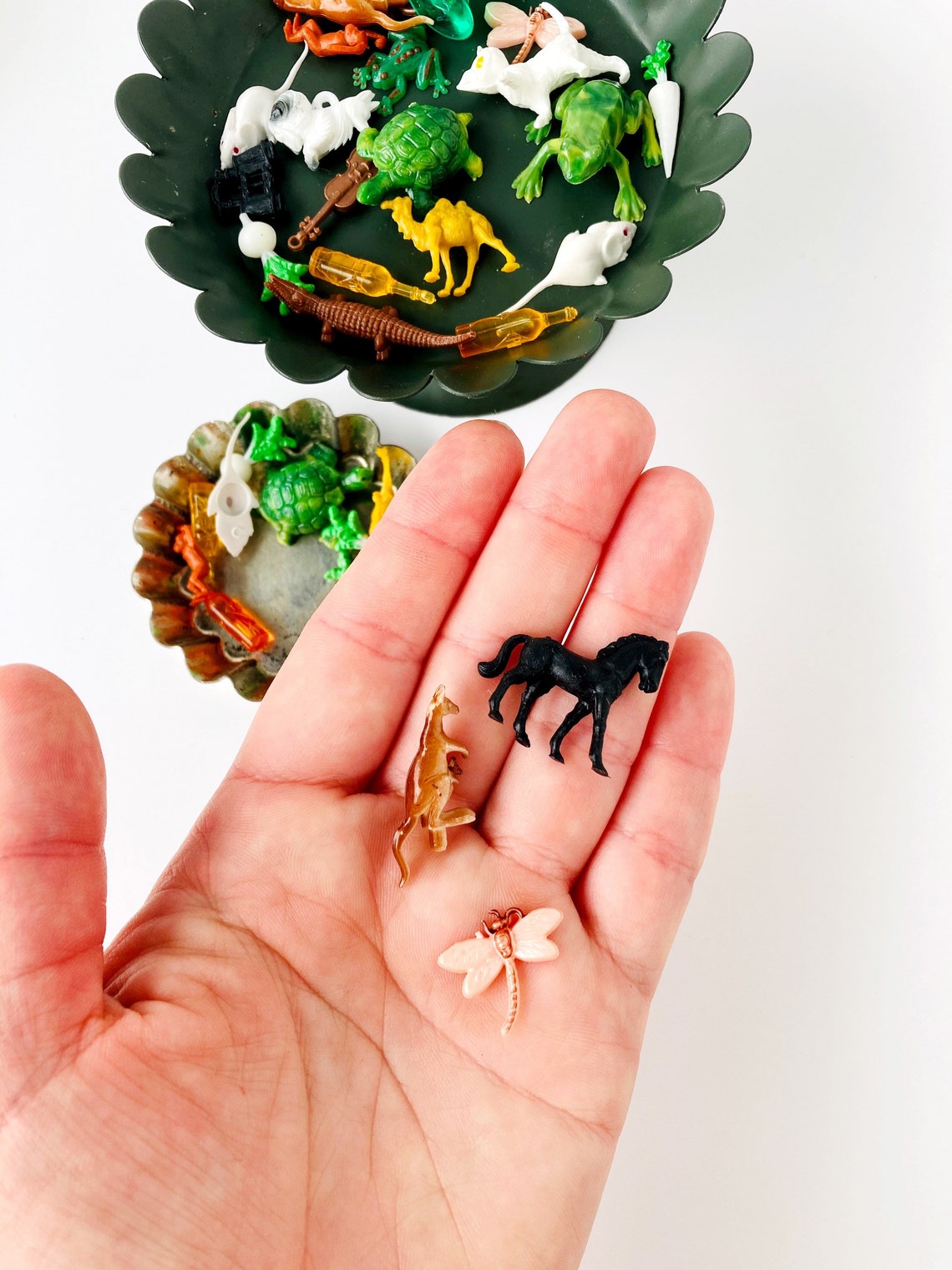 Vintage Miniature Trinkets Tiny Plastic Toys for Advent - Etsy