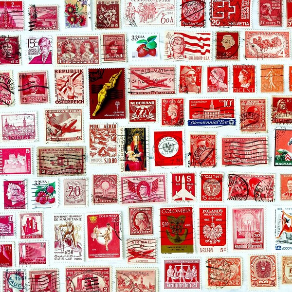 Red Stamp - Etsy