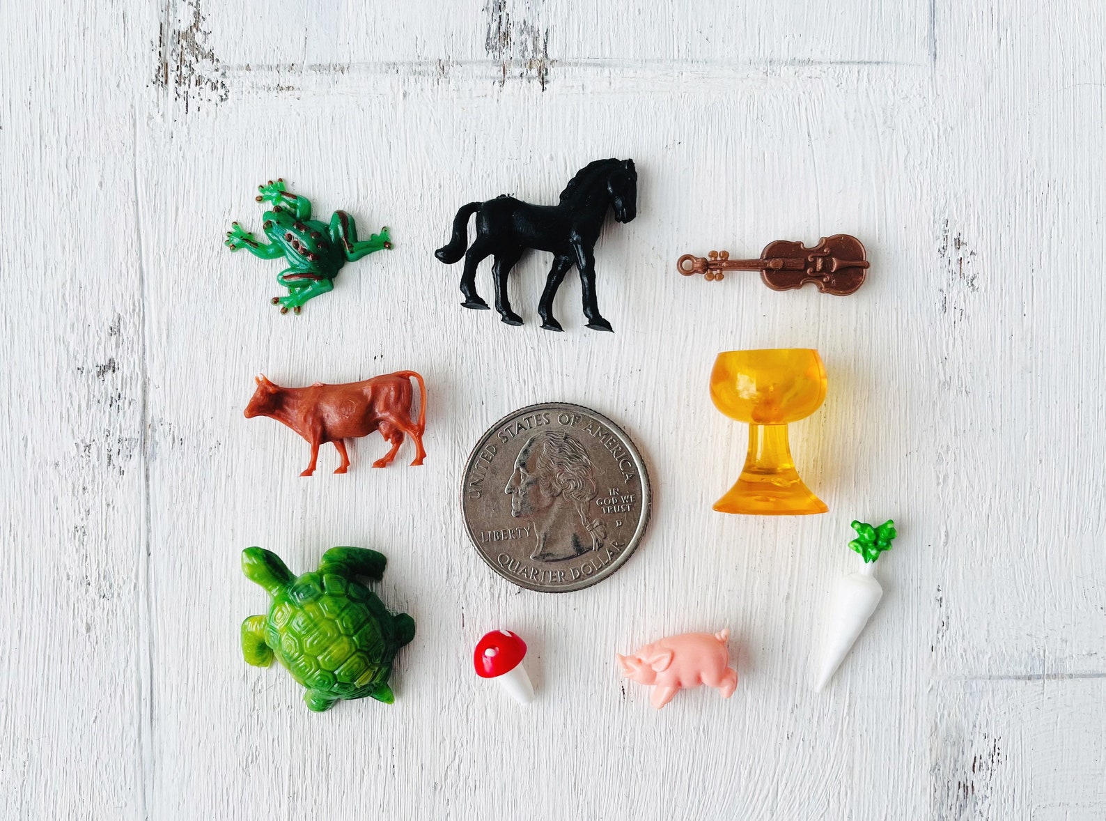 Vintage Miniature Trinkets Tiny Plastic Toys for Advent - Etsy