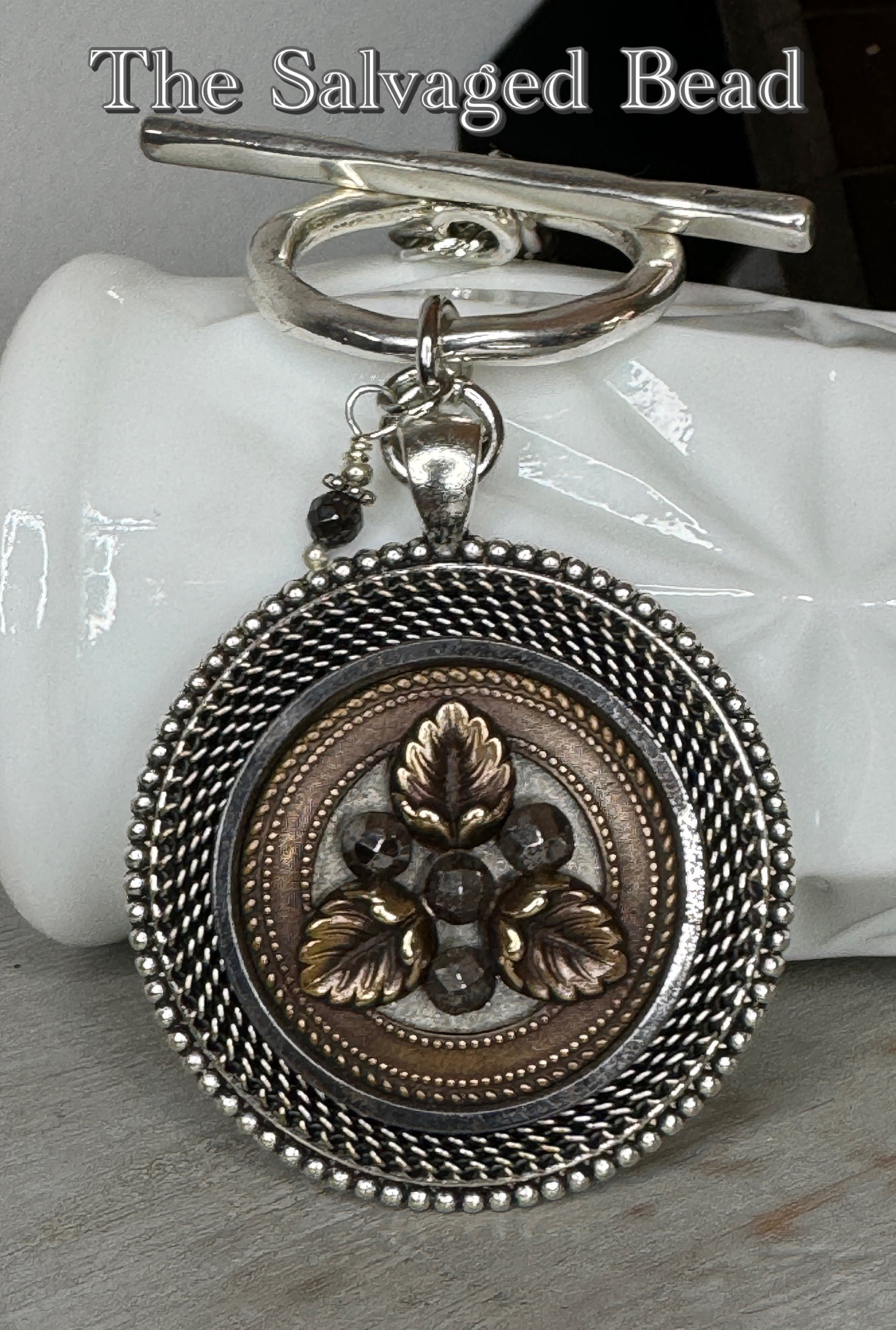 Antique Triple Leaf Victorian Twinkle Button Necklace Circa 1880’s - Etsy