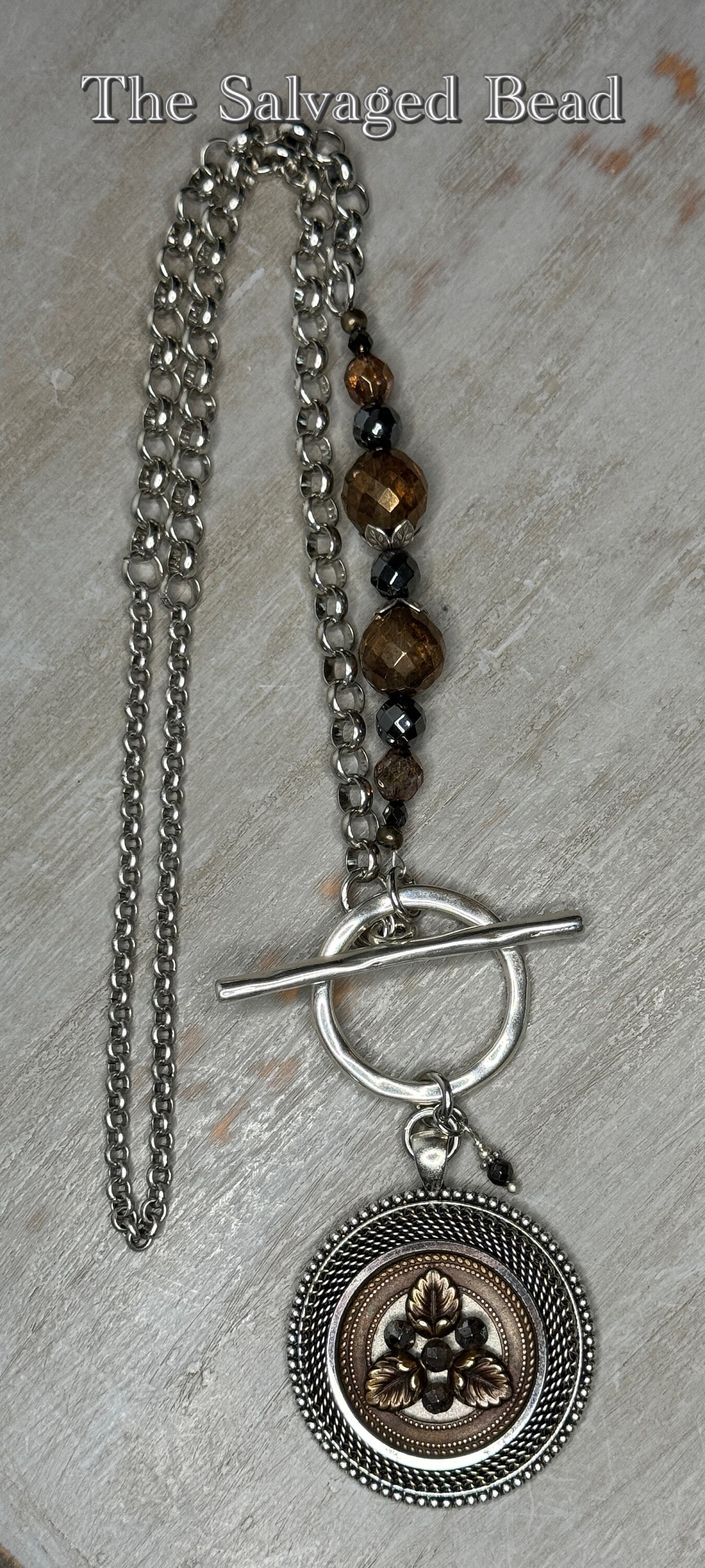 Antique Triple Leaf Victorian Twinkle Button Necklace Circa 1880’s - Etsy