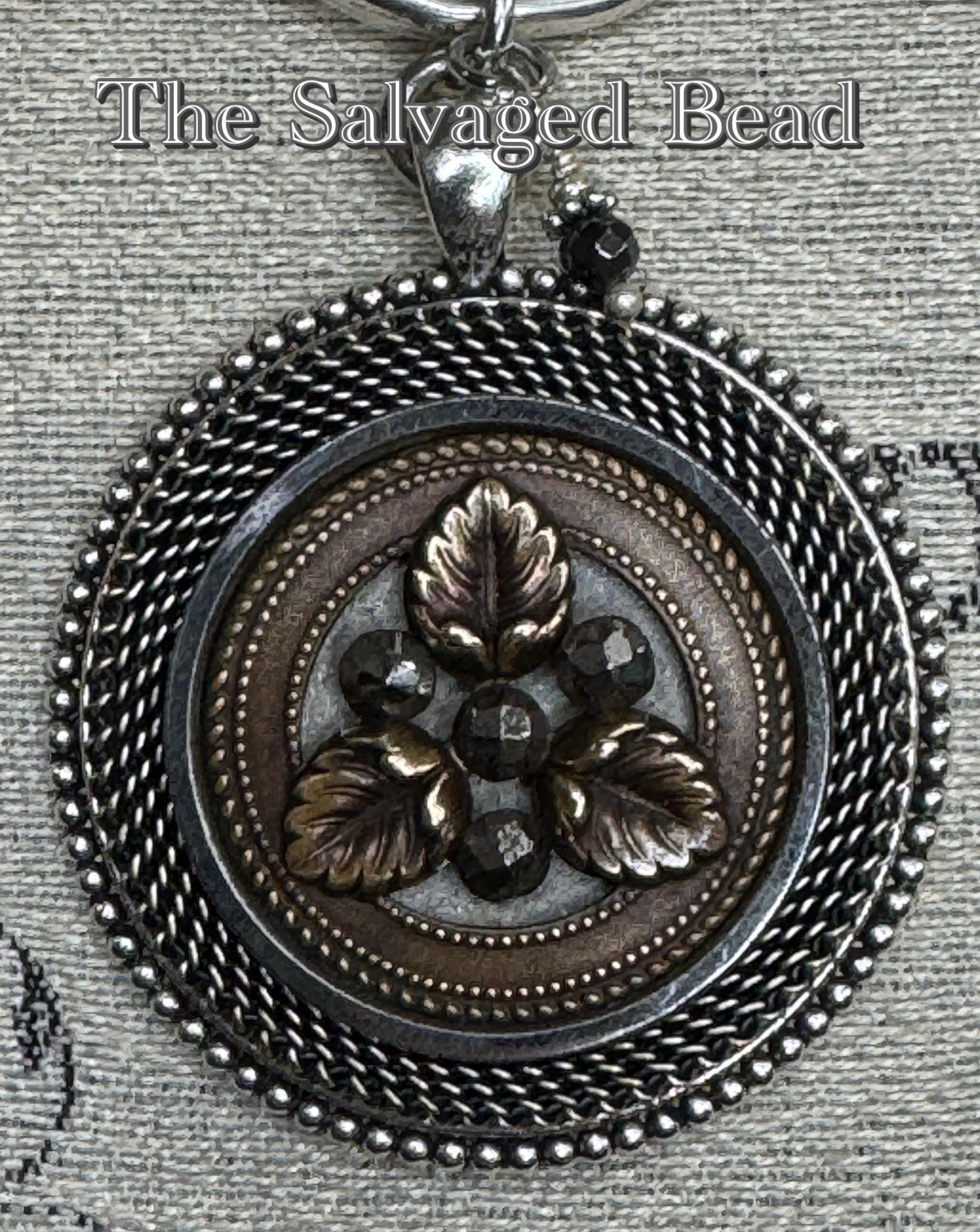 Antique Triple Leaf Victorian Twinkle Button Necklace Circa 1880’s - Etsy
