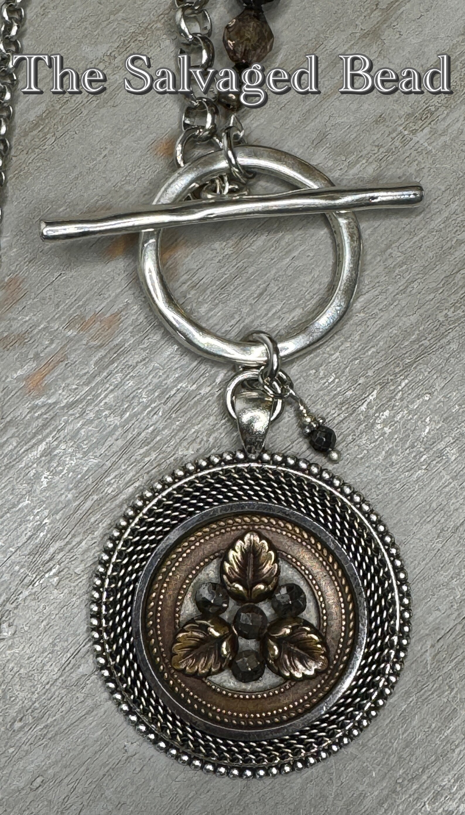 Antique Triple Leaf Victorian Twinkle Button Necklace Circa 1880’s - Etsy