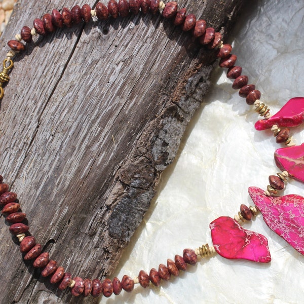 Fuschia Necklace - Etsy