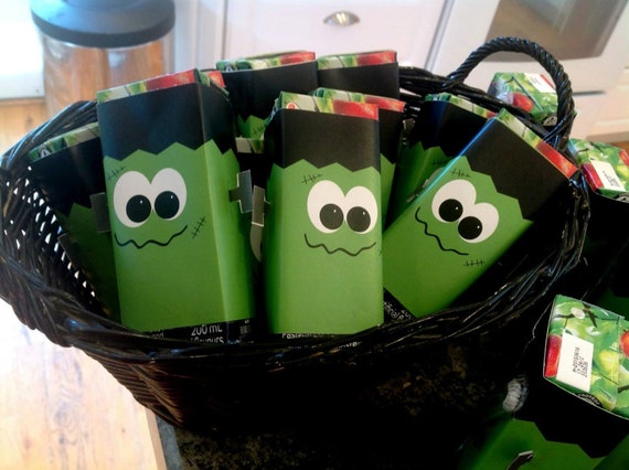 Frankenstein juice box cover | Etsy