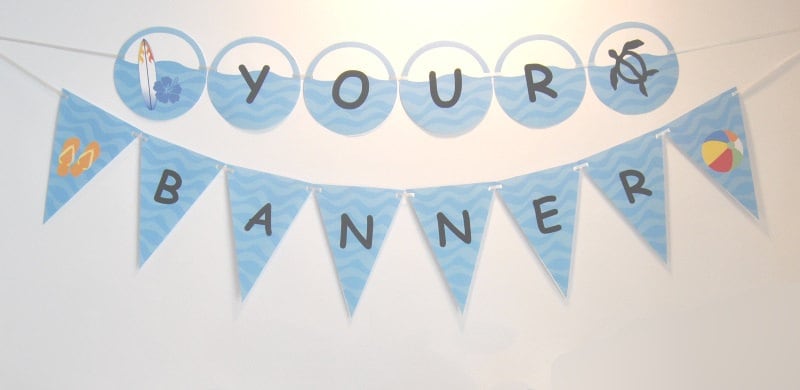 Pool or Beach Party Banners - Etsy Canada
