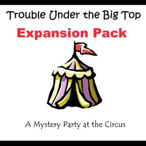 Childrens Party Trouble Under the Big Top Mystery Game EXPANSION PACK ...
