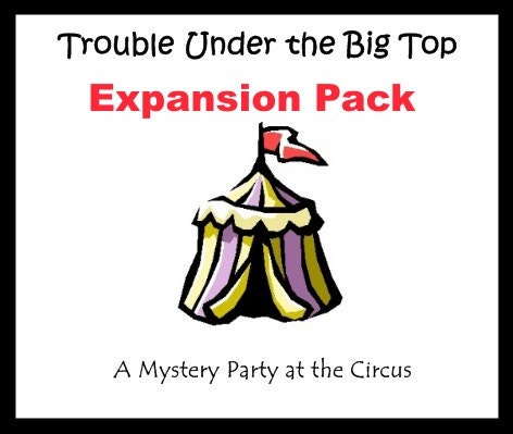 Childrens Party Trouble Under the Big Top Mystery Game EXPANSION PACK ...