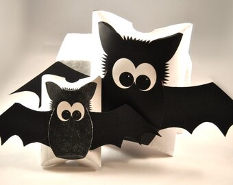 10 Bat Party Favor Boxes Paper Box Halloween kit - Etsy