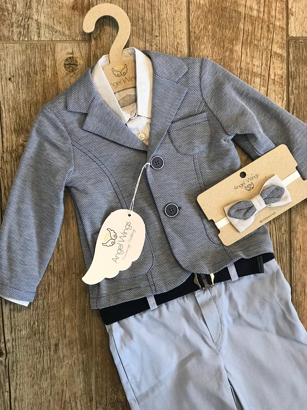 Gorgeous Light Blue Baptismal Suit, 6 Piece Set - Etsy