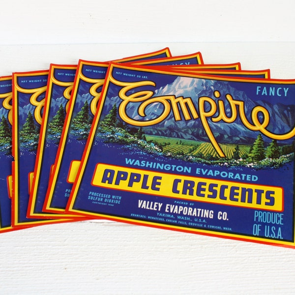 Apple Crate Label - Etsy
