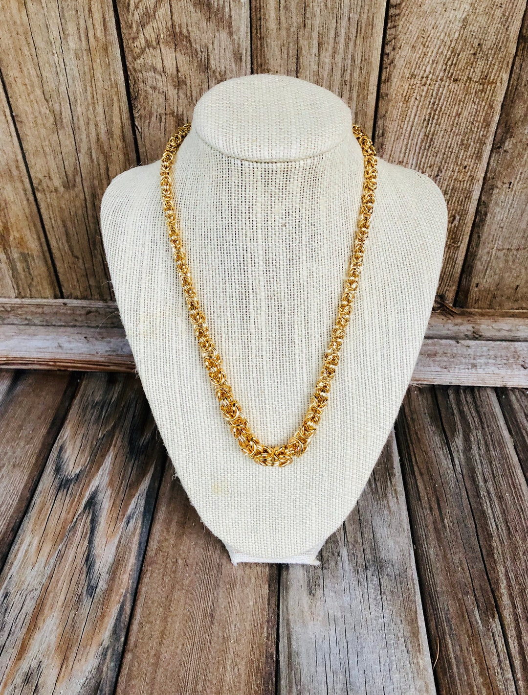 Veronese Byzatine Gold Chain Necklace - Etsy