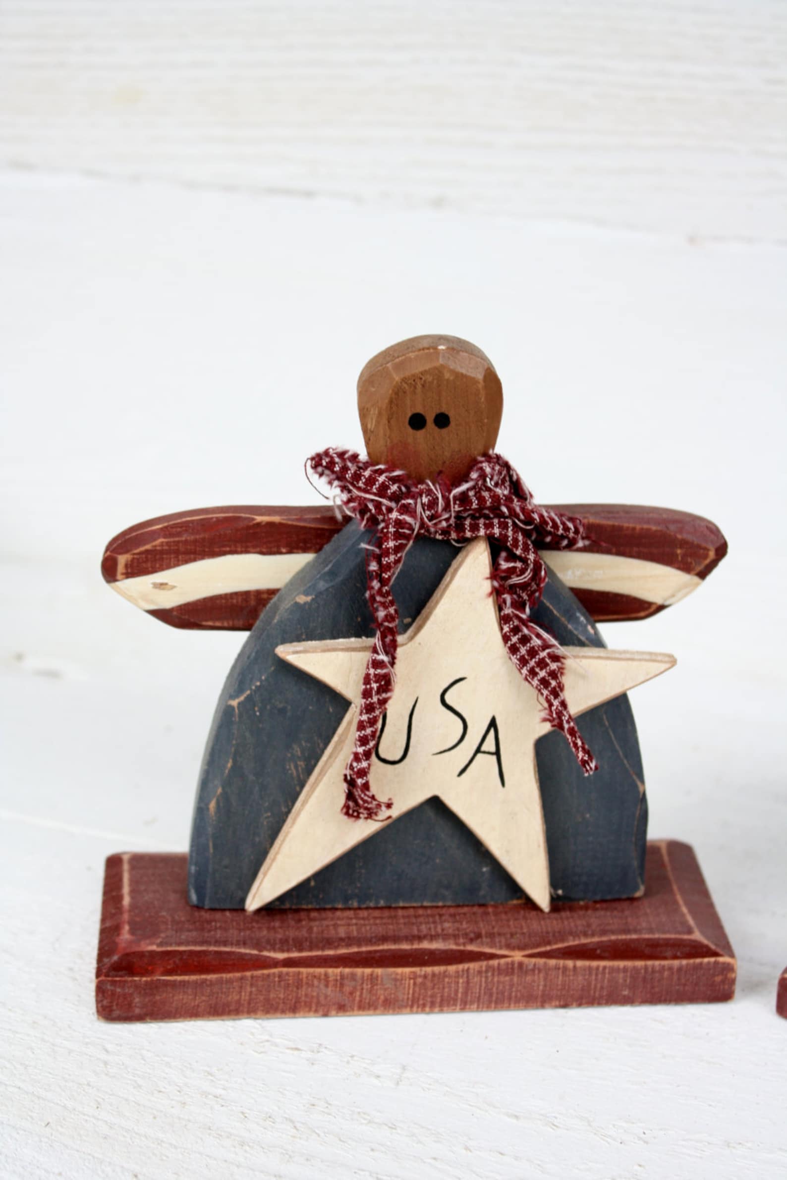 Vintage Pair of Patriotic Angels - Etsy