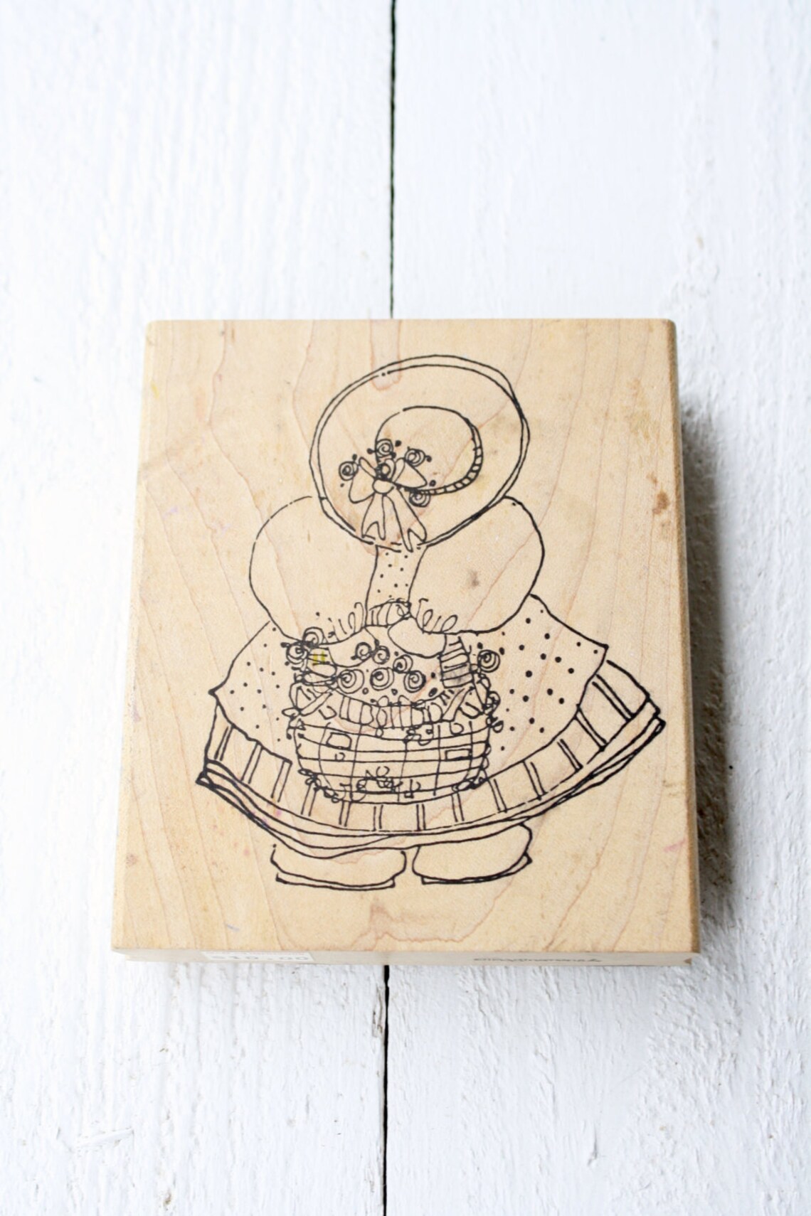 Flower Girl Rubber Stamp | Etsy