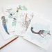 Blank Card Set of 4, Writing Set, Artist Cards - Etsy