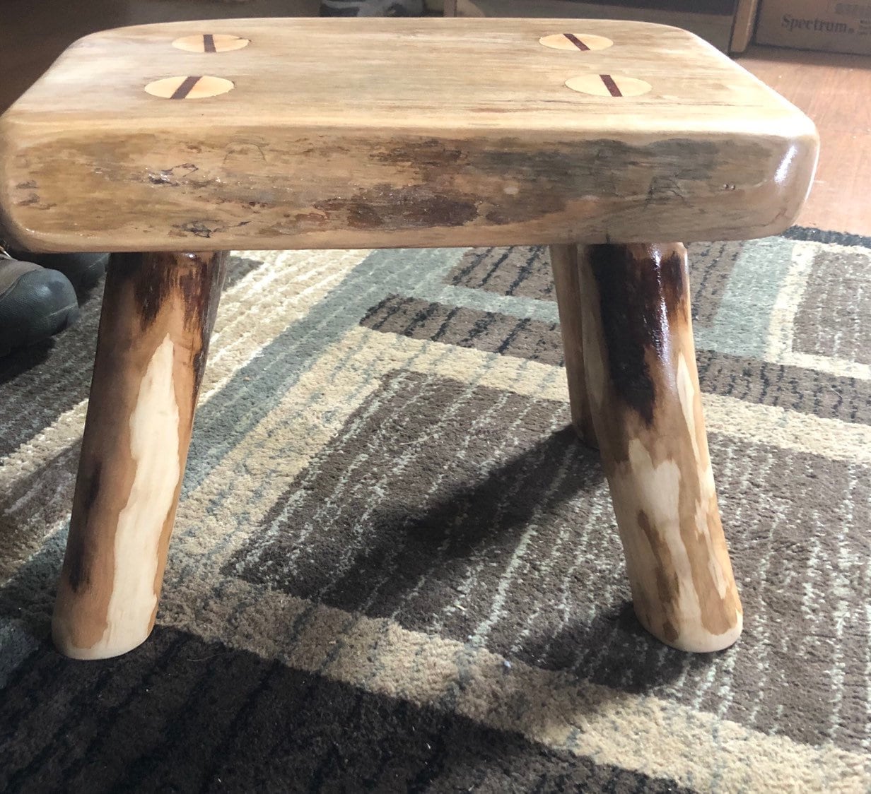Handmade Reclaimed Maple Live Edge Stool - Etsy Singapore