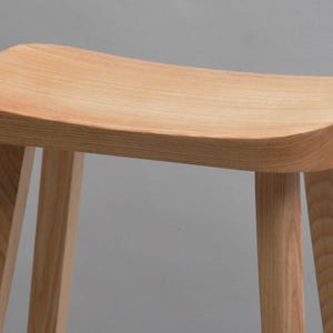 Ash Wood Bar Stool Natural Color - Etsy