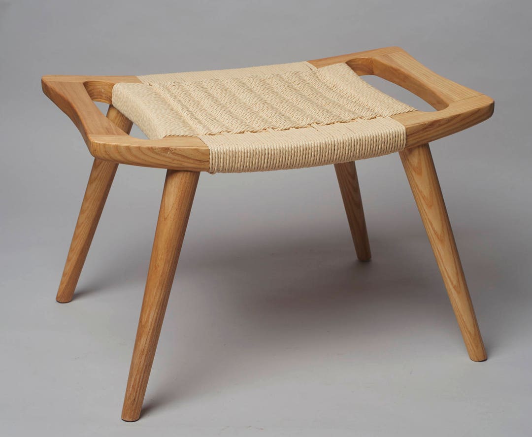 Danish Modern Style Foot Stool Ash Wood - Etsy