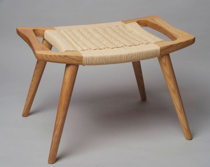 Danish Modern Style Foot Stool Ash Wood - Etsy