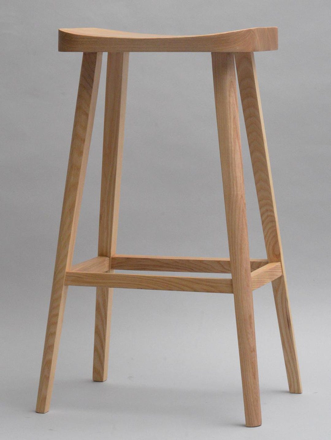 Ash Wood Bar Stool Natural Color - Etsy