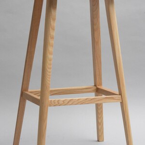 Ash Wood Bar Stool Natural Color - Etsy