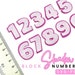 Block Shadow Numbers SVG | Shadow Birthday Numbers Template | Glitter ...