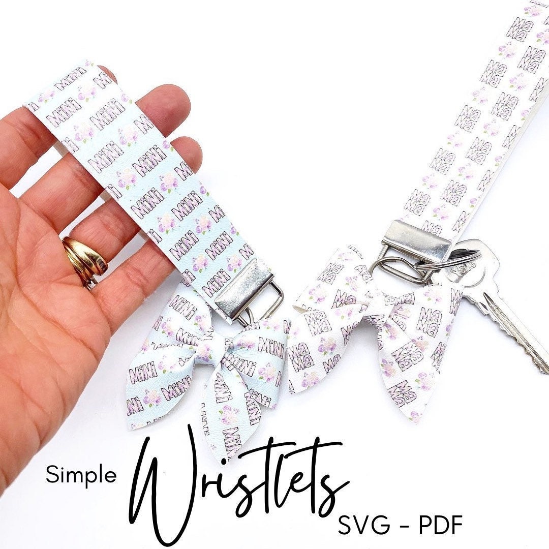 Wristlet SVG | Key Fob SVG | Keychain Wrist Fob Template | Faux Leather ...