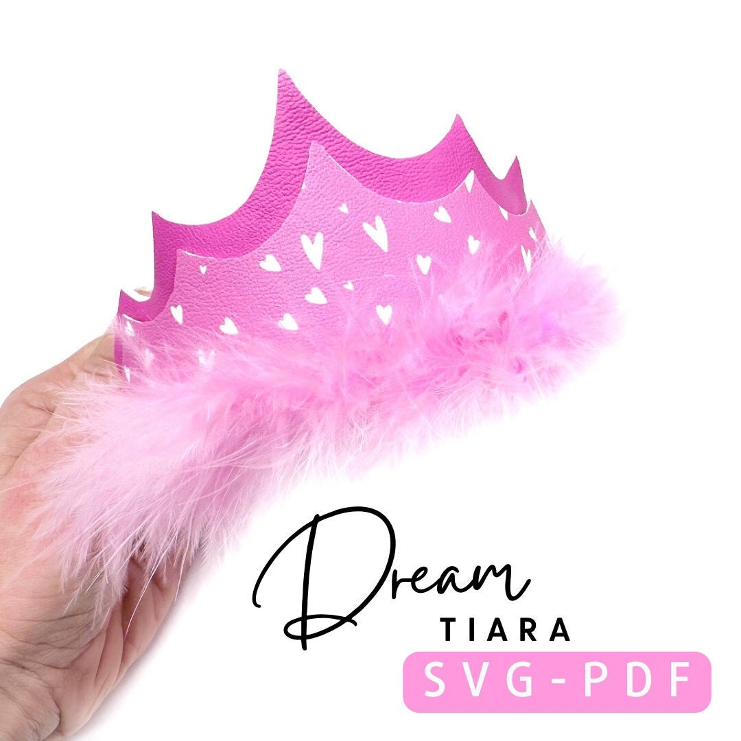 Dream Princess Queen Tiara Crown SVG File - Etsy