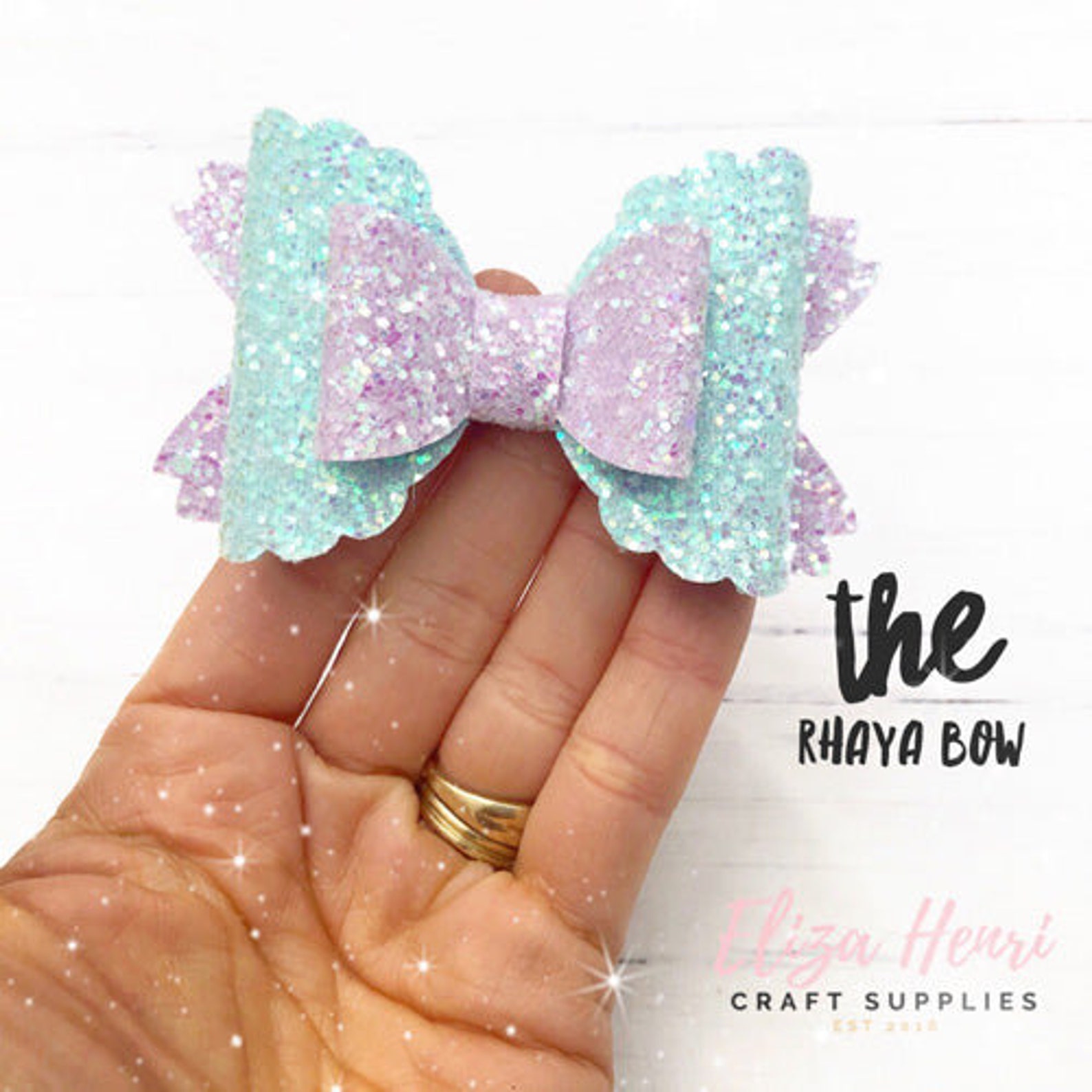 The Rhaya Hair Bow SVG 4'' Pre Sized | Classic Hair Bow Cut File ...