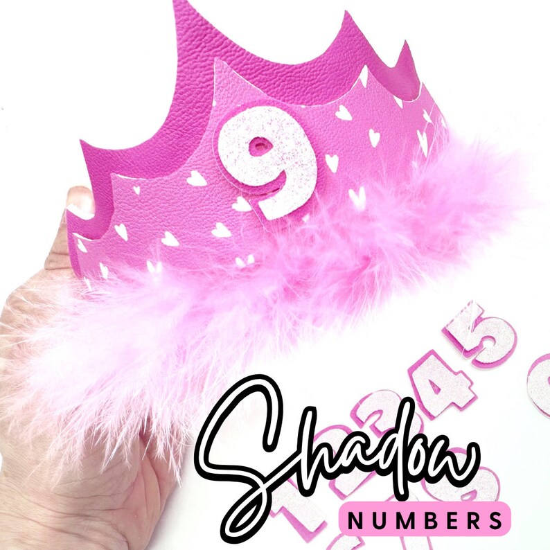 Block Shadow Numbers SVG | Shadow Birthday Numbers Template | Glitter ...
