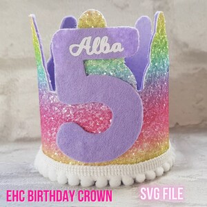 Birthday Princess Queen Crown SVG File - Etsy UK