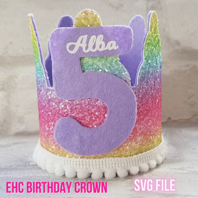 Birthday Princess Queen Crown SVG File - Etsy UK
