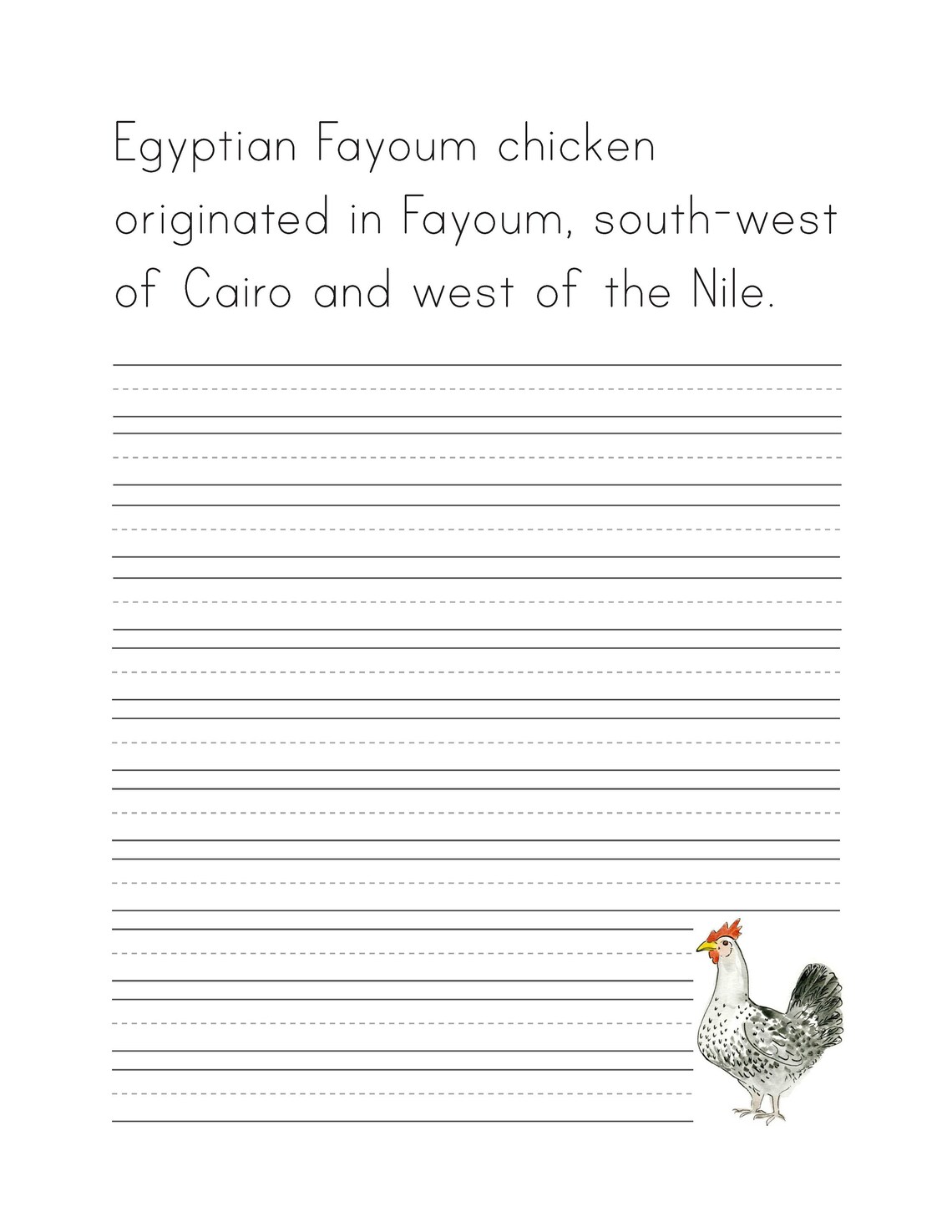 All About Chickens Mini Learning Set | Etsy