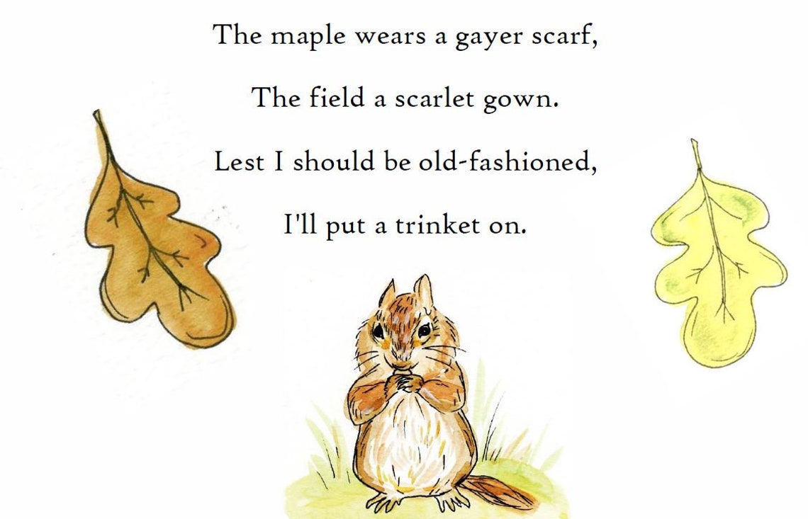 Fall Poetry and Handwriting Bundle - Etsy