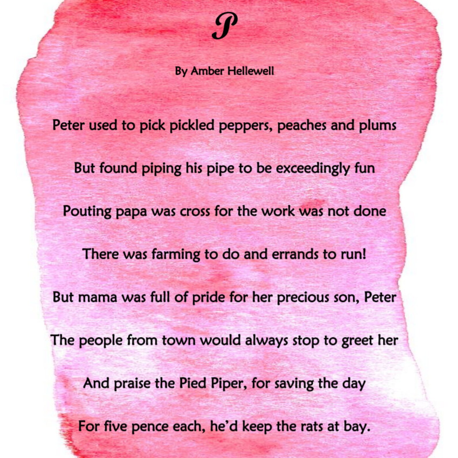 The Pied Piper of Hamelin: Letter P Fairy Tale Set - Etsy