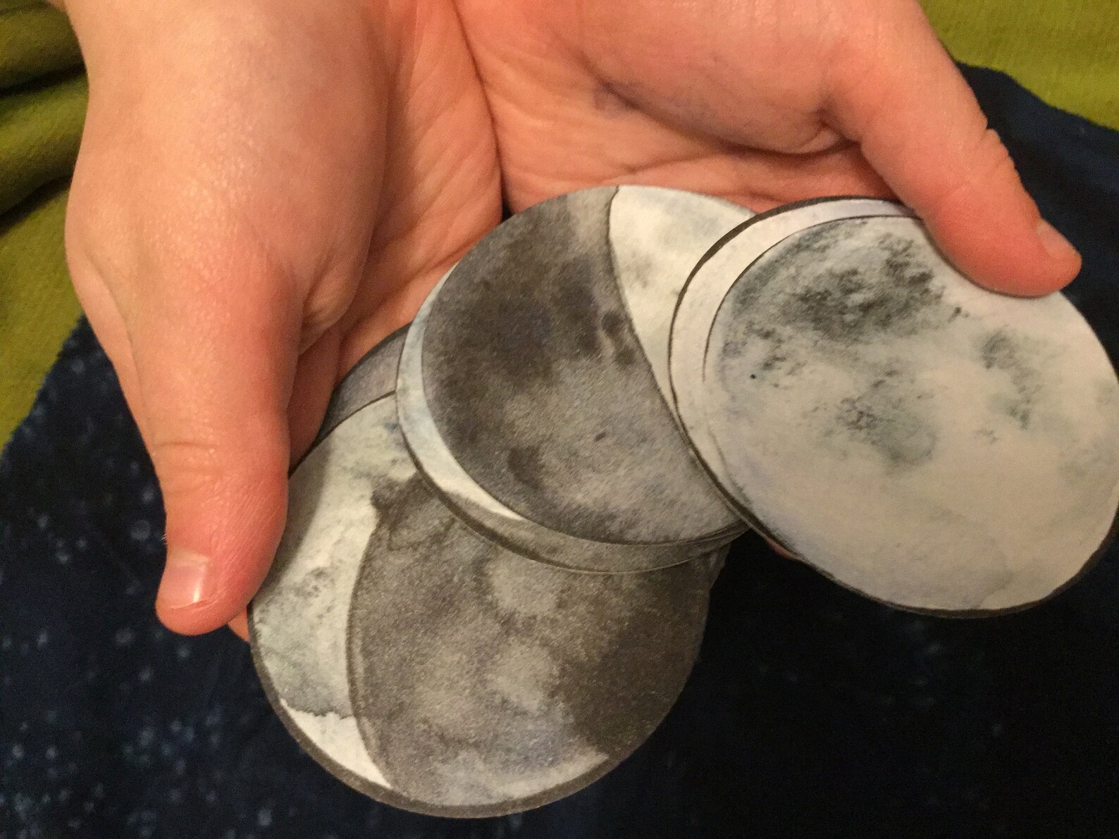 Full Moon and Phases Set - Etsy