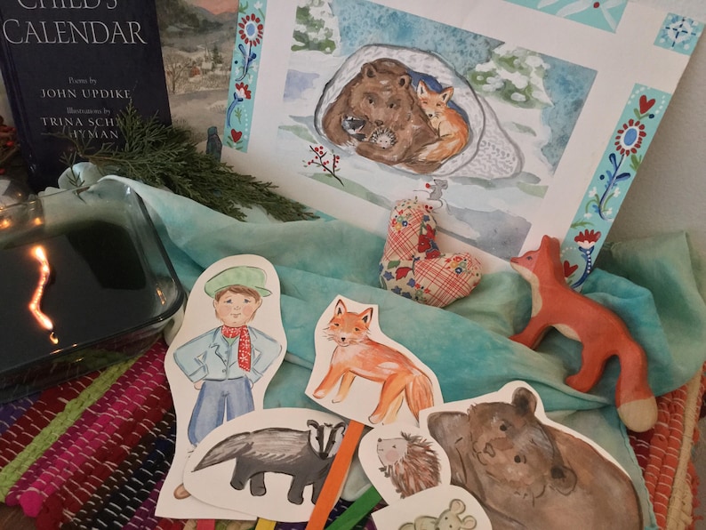 The Mitten Circletime and Paper Puppetry Set - Etsy
