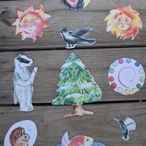 The Holly King and the Oak King Puppet Set | Etsy