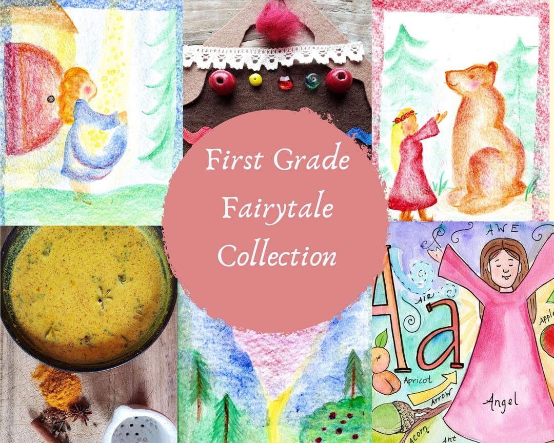 First Grade Fairytales- Bundle of Stories, Main Lesson Examples, Hand's ...