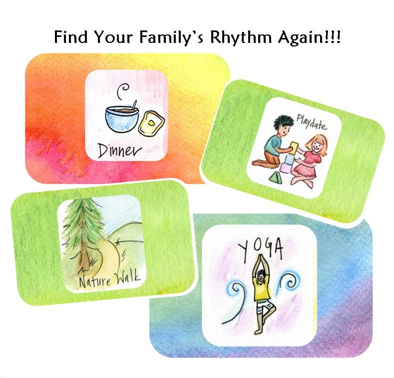 Family Rhythm Cards Index Card Size English and Blank - Etsy