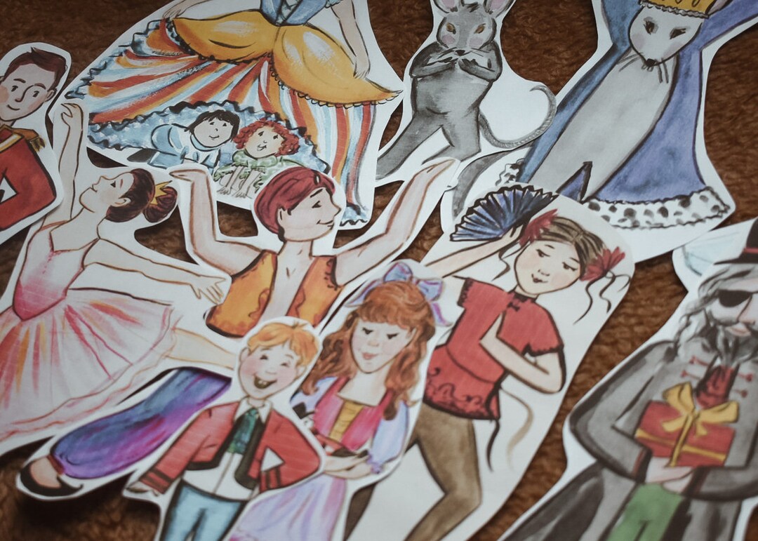 The Nutcracker Paper Puppet Set - Etsy