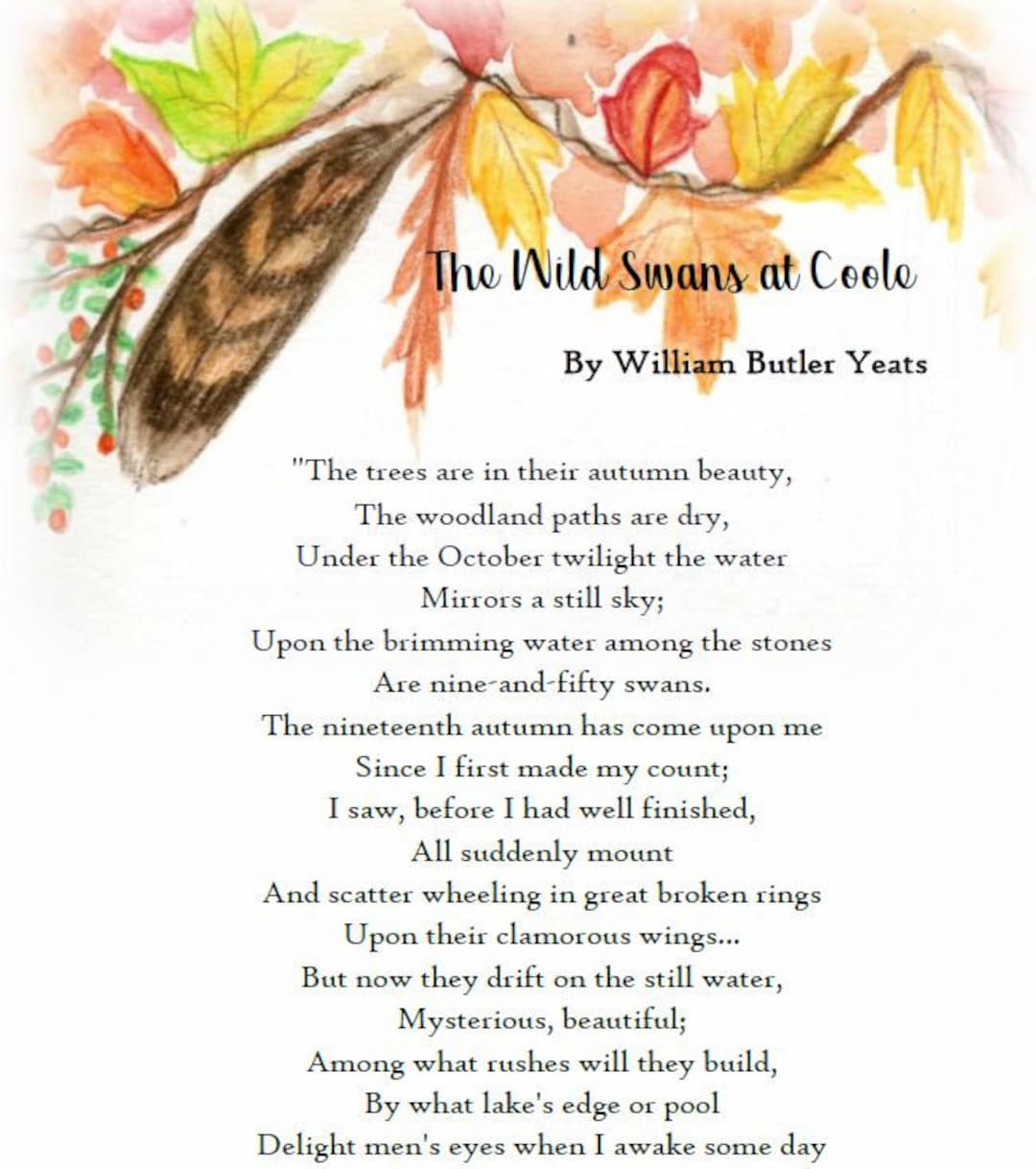 Fall Poetry and Handwriting Bundle - Etsy